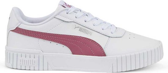 PUMA Carina 2.0 Sneakers - Puma White / Dusty Orchid / Puma Silver - Dames - EU 37 | bol.com