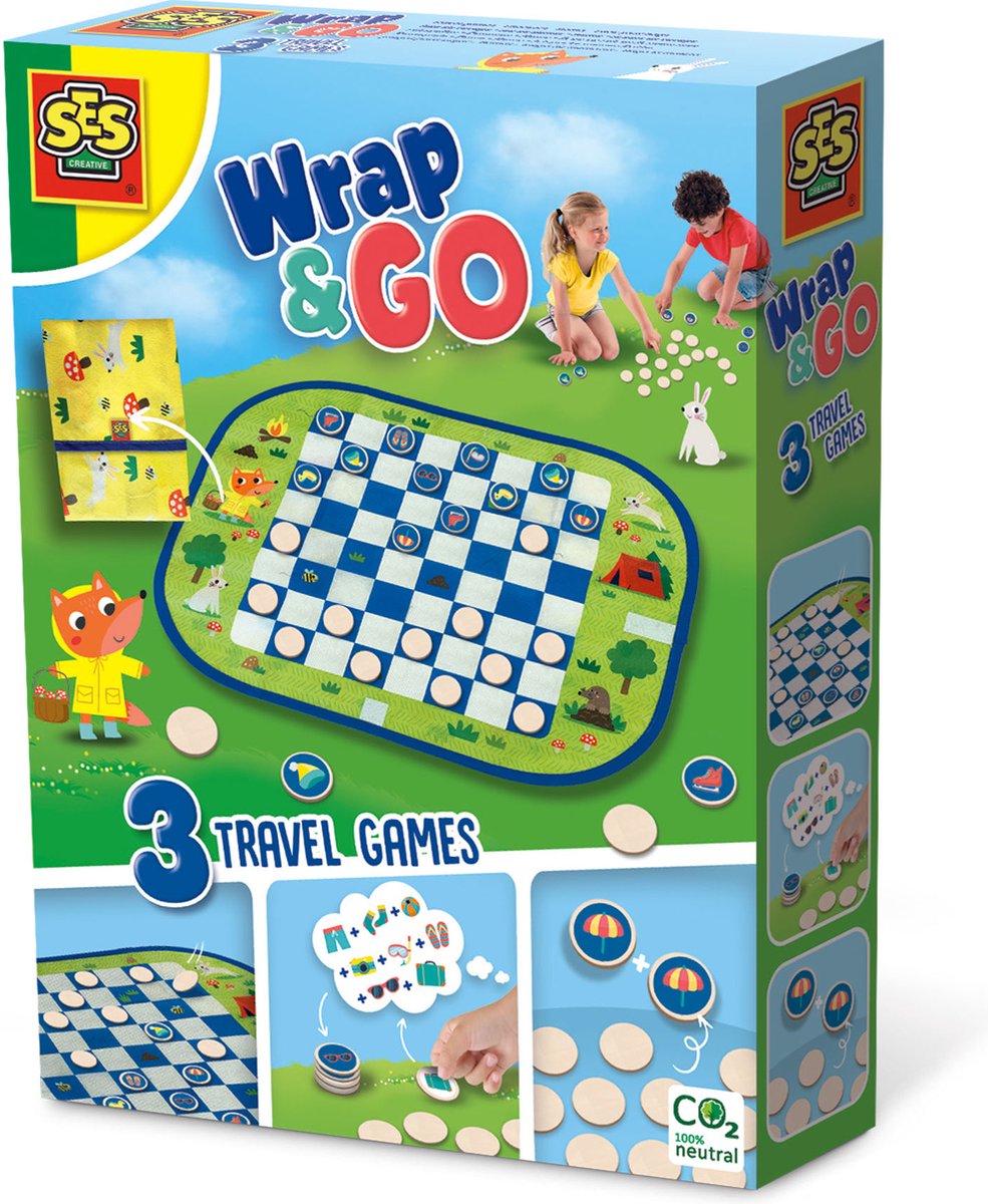 SES - Wrap&Go reisspellen - Dammen - Memo - Ik ga op reis en ik neem mee - 3 in 1 -... | bol.com