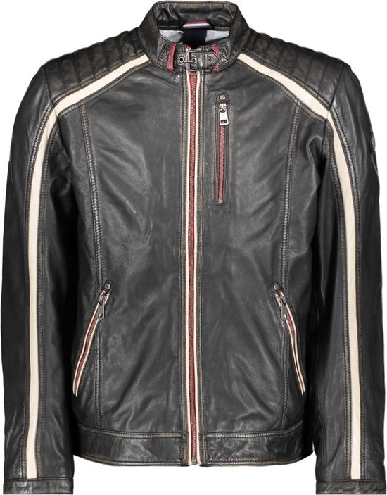Donders Jas Leather Jacket 52354 Black Mannen Maat - 58 | bol