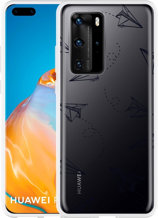 Hoesje geschikt voor Huawei P40 Pro Paper Planes | bol