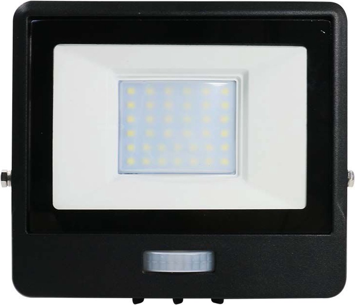 V-tac VT-158S-1 LED schijnwerper met sensor - 50 W - 4000 Lm - 6500K ...