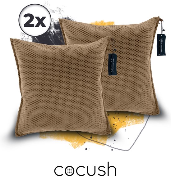 Cocush - Tia - Kussenhoes Vloerkussen excl. Binnenkussen 70x70 cm - 2 ...
