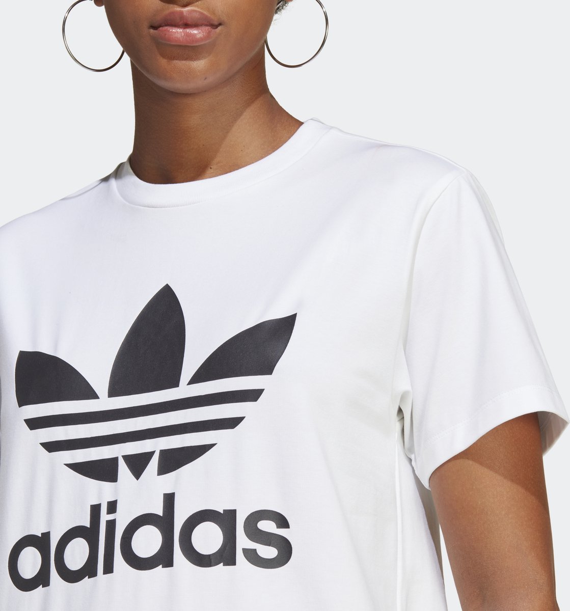 adidas Originals Adicolor Classics Trefoil T-shirt - Dames - Wit - XL | bol.com