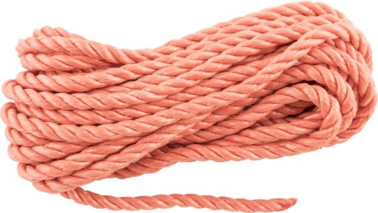 TQ4U PP touw Ø 10 mm x 10 mtr - Geslagen koord - Polypropyleen - Oranje ...