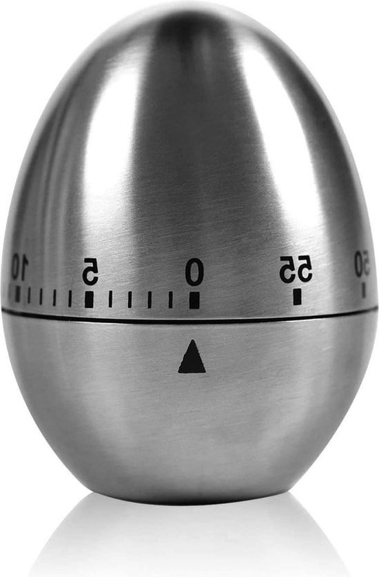 Roestvrijstalen keukenwekker in eivorm tot 60 minuten - koken eieren ...