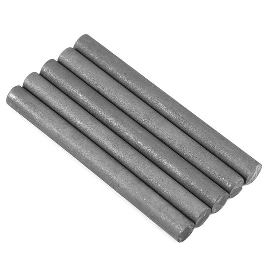 Graphite Rod 5Pcs 99.9% Purity Black Graphite Electrode Cylinder Rod ...