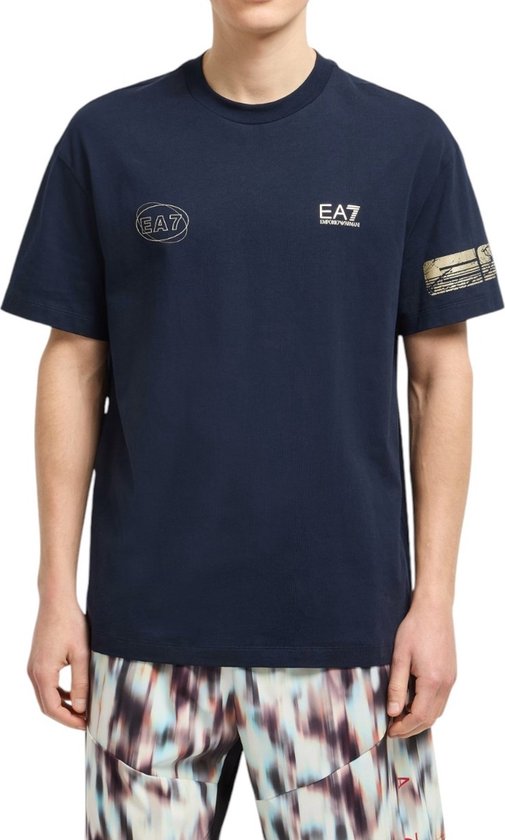 EA7 Short Sleeve Graphic Tee - Blue T-Shirts | bol