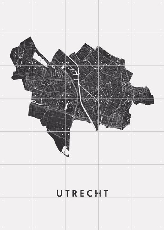 IXXI Utrecht City Map, Kunst in Kaart - 100 x 140 cm - Gratis ...