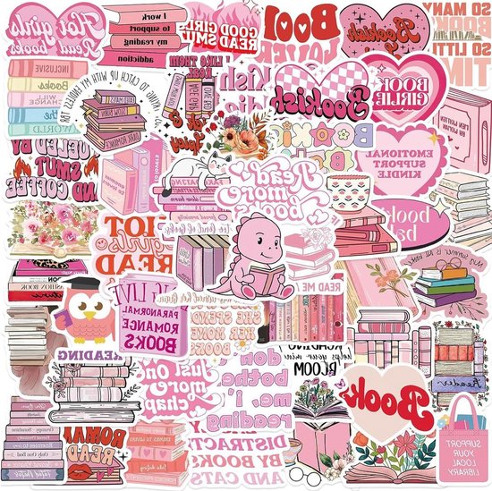 Roze Boekenstickers - Set van 100 Stuks | Esthetisch en Creatief | Voor ...