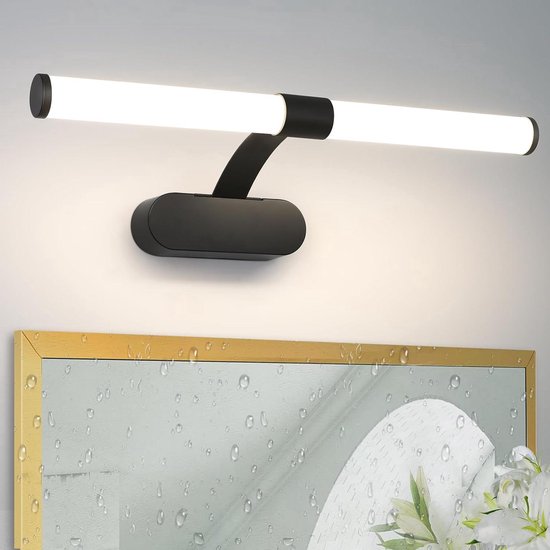 LED-spiegellamp badkamer - moderne wandlamp 40CM - zwart | bol