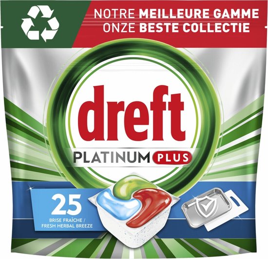 Dreft Platinum Plus - All In One - Vaatwascapsules - Deep Clean Boosted ...