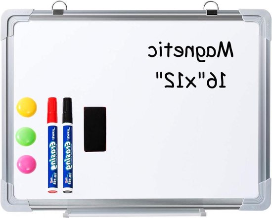 Magnetisch Wit Bord 40cm x 30cm - Klein Droog Uitwisbaar Whiteboard met ...