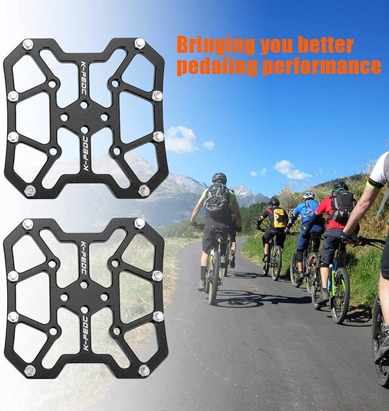 1 paar Aluminium Fiets Pedaal Adapters voor SPD (zwart) - Clipless ...
