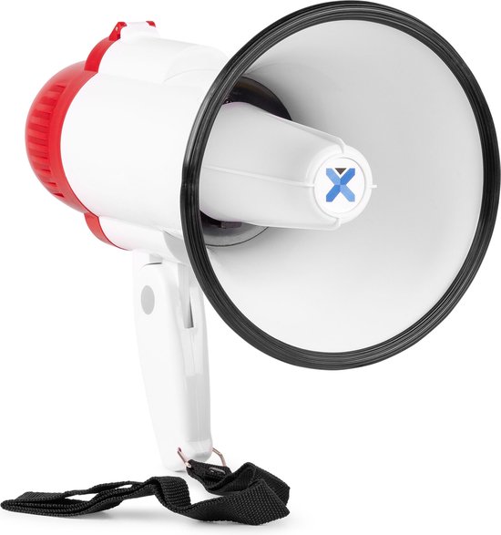 Megafoon met sirene en opnamefunctie - Vonyx MEG025 Megafoon - Met ...