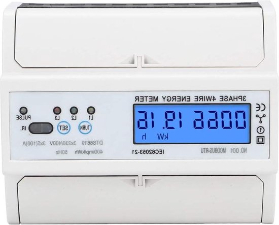 Elektrische Energiemeter 380V 3-Fasen LCD Digitale Display ...