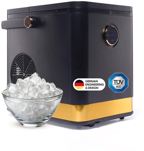 Luxe ijsblokjesmachine - 20 kg ijs in 24 uur, zelfreinigend, 1,5 liter ...