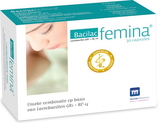 Memidis Pharma Bacilac Femina - 30 vegicaps - Probiotica ...