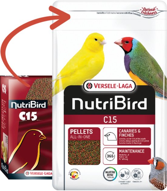 Nutribird c15 onderhoudsvoeder | bol