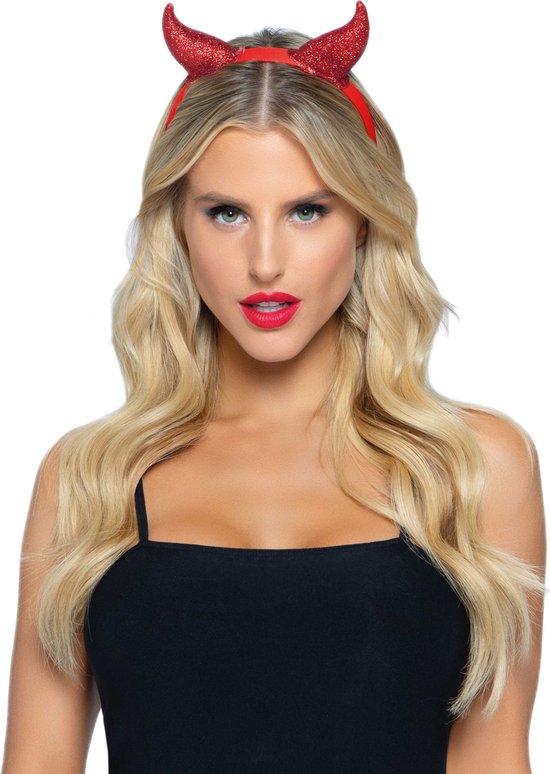 Glitter Devil Horn Headband