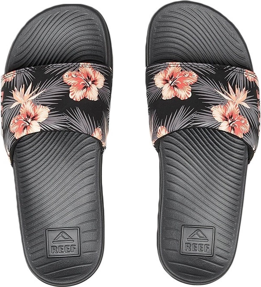 Reef Dames Slippers One Slide - Black Monstera 41 | bol.com