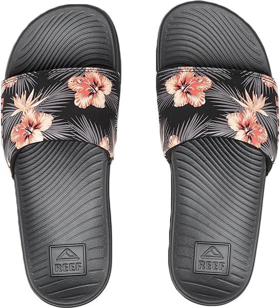 Reef Dames Slippers One Slide - Black Monstera 41 | bol.com