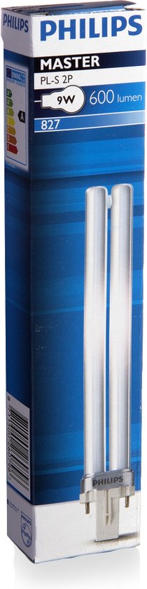 Philips MASTER PL-S 2P 9W 827 G23 - 2700K - 540lm - Warm Wit Licht | bol