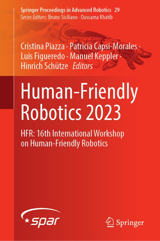 Springer Proceedings in Advanced Robotics- Human-Friendly Robotics 2023 |... | bol
