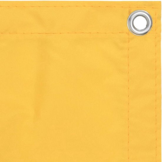 vidaXL Balkonscherm 75x300 cm oxford stof geel - Balkonscherm ...