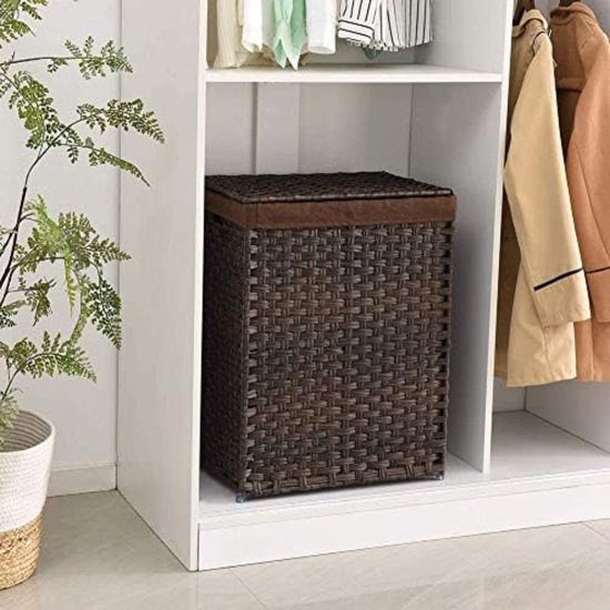 Wasmand Riet - Wasmand Riet Met Deksel - Wasmand Gevlochten | bol