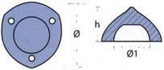 Max Prop anode van zink 100mm (TEN00486-1) | bol