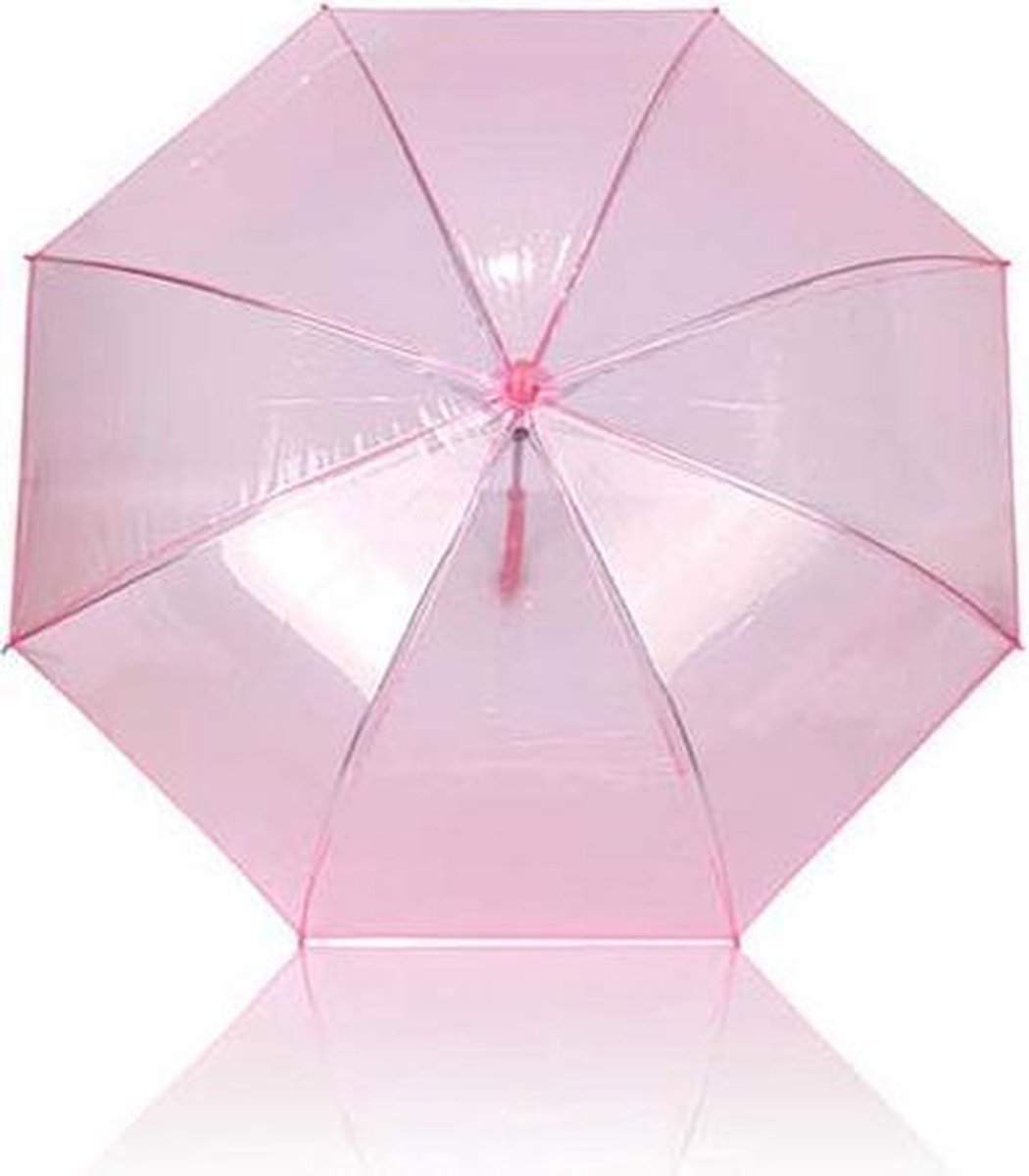 3x Roze plastic paraplus voor meisjes 92 cm - Paraplu's | bol.com