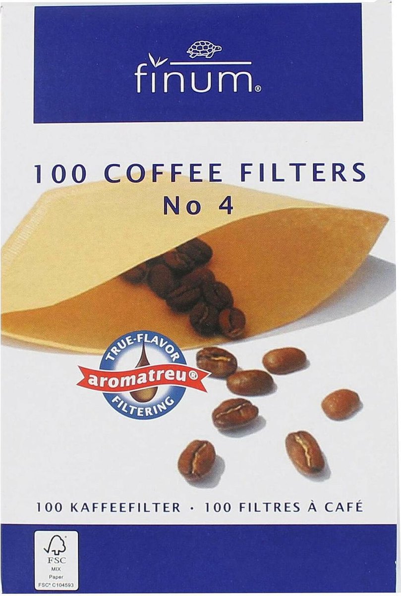 Finum Koffiefilters Nr 4 - Set-100 | bol.com
