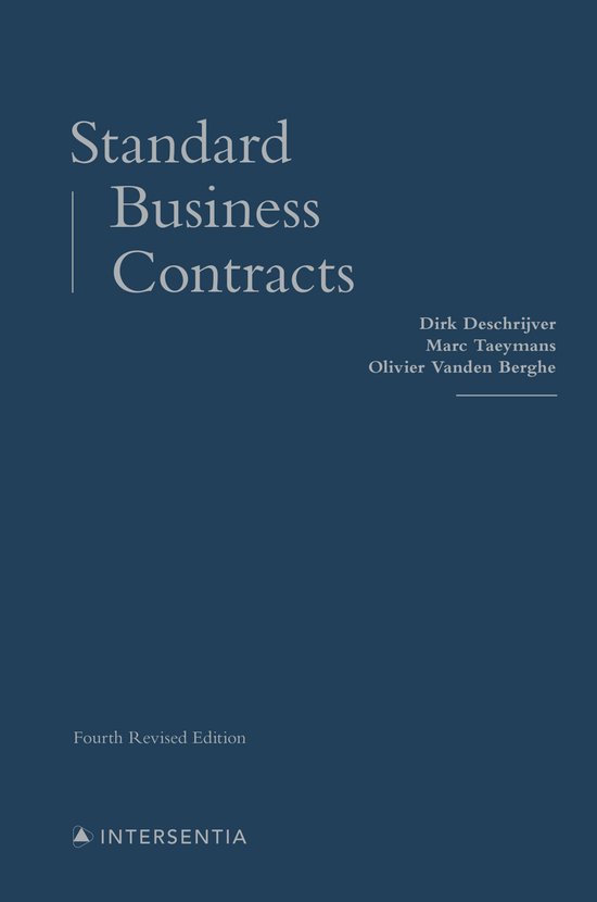 Standard Business Contracts | 9781780688930 | Dirk Deschrijver | Boeken ...