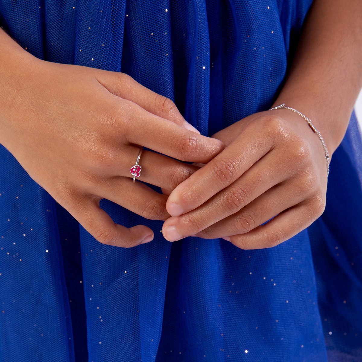 K3 - Meisjes - Kinder ring met plating - Hart - Cadeau - Echt Zilver ...