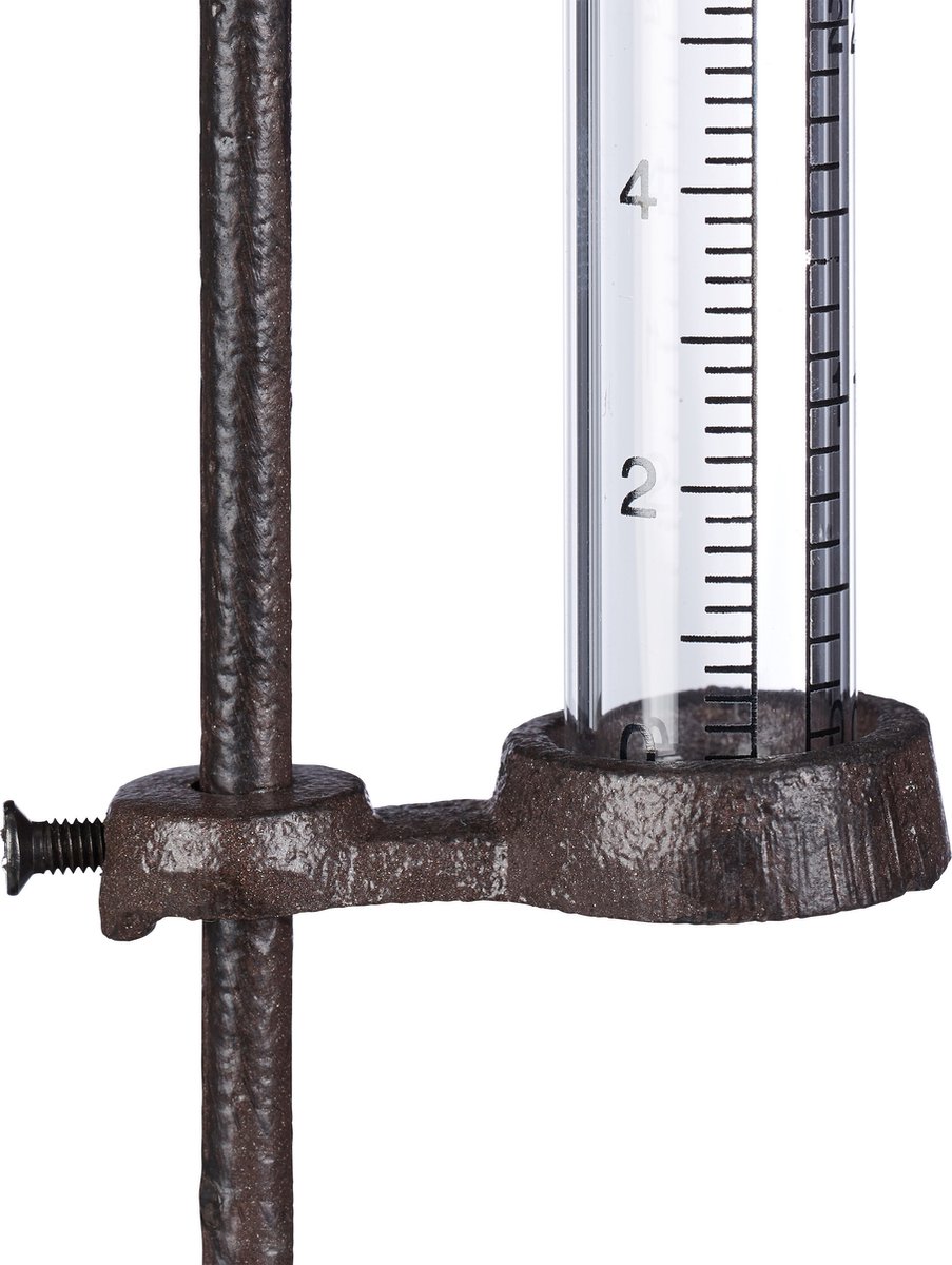 Relaxdays 3x regenmeter haan - neerslagmeter - tuindecoratie - 17 cm ...