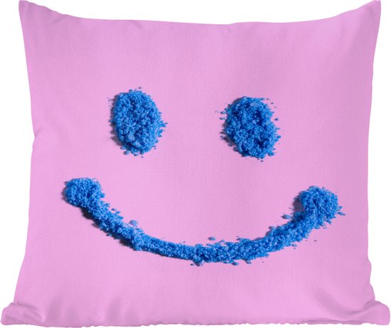 Glimlachende smiley gemaakt van poeder | bol