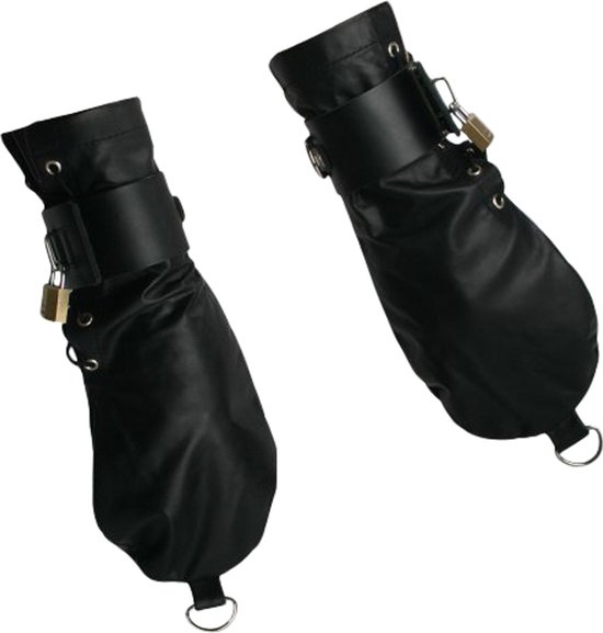Strict Leather Bondage Mittens | bol