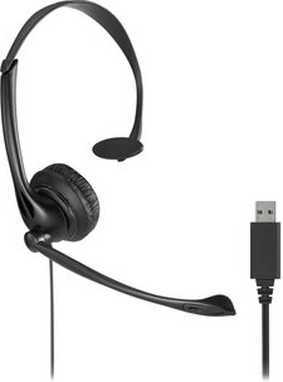 Kensington USB Mono Headset - Hoofdtelefoon met Ruisonderdrukkende ...