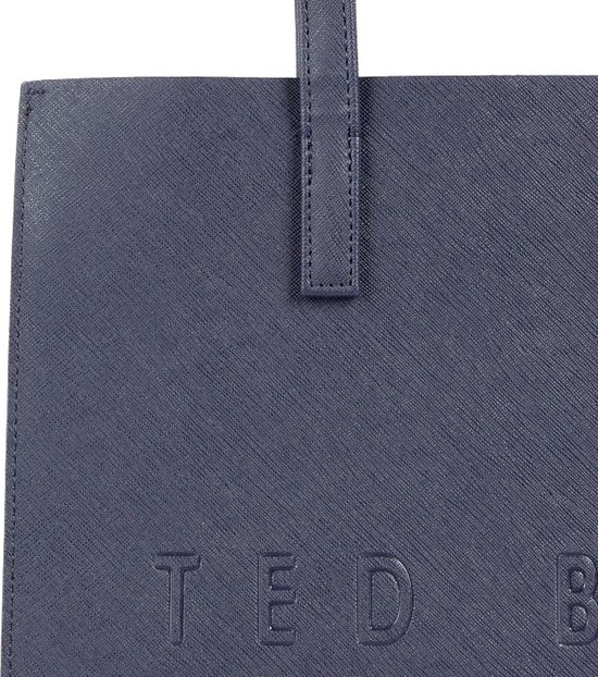 Ted Baker - Soocon Crosshatch Large Icon Bag Deep Purple | bol.com