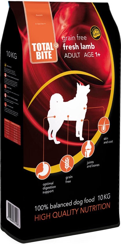 Total bite fresh lamb 10kg ( vers vlees lam ) | bol.com