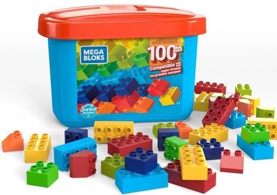 MEGA BLOKS Junior Builders Barrel 100 blokken - 2 jaar en + | Games ...
