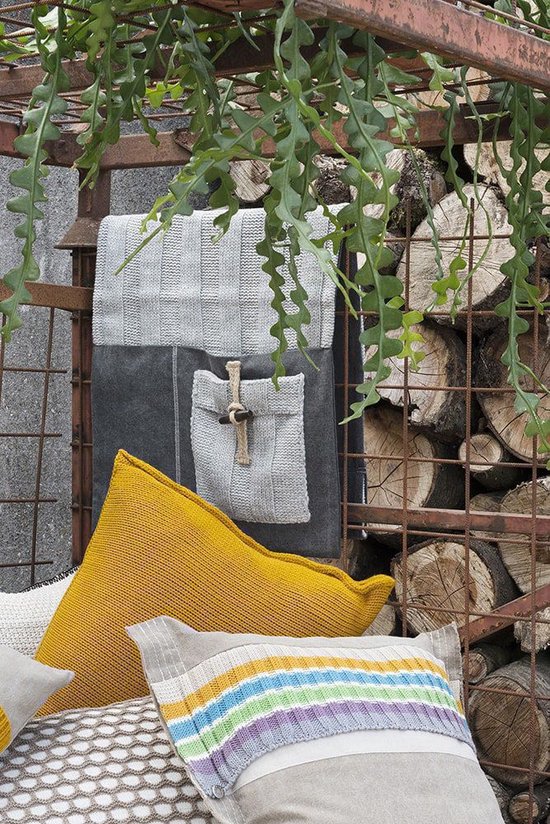 Knit Factory 6x6 Rib Pocket - Licht Grijs | bol