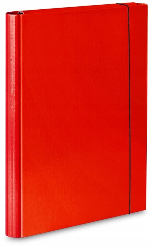 Rode A4 Map met Elastiek en Achterkant van 4 cm | bol