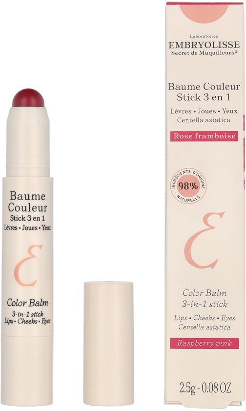 Embryolisse Color Balm 3-in-1 Stick | Raspberry Pink | Lippenbalsem 2 ...