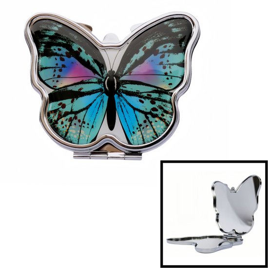 Decopatent - Kleine inklapbare Make-Up Spiegel - Vlinder Design - Dames ...