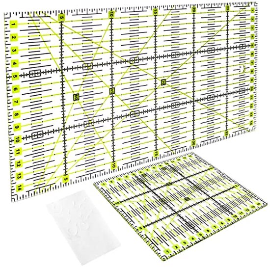 Patchwork Liniaal voor Quilten en Naaien - Universele Snijlijn met CM ...