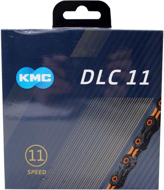 KMC X11 DLC Fietsketting 11 speed - Zwart/Oranje | bol