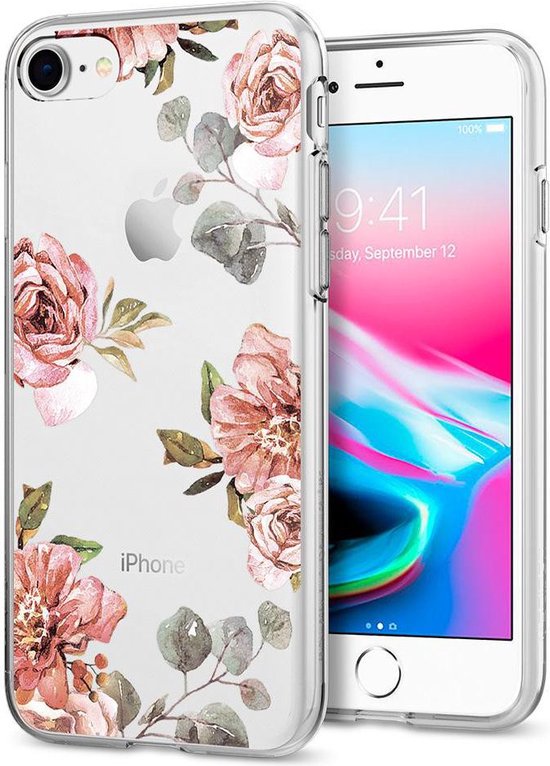 Spigen iPhone 8/7 Case Liquid Crystal Aquarelle Rose 054CS22619 | bol.com