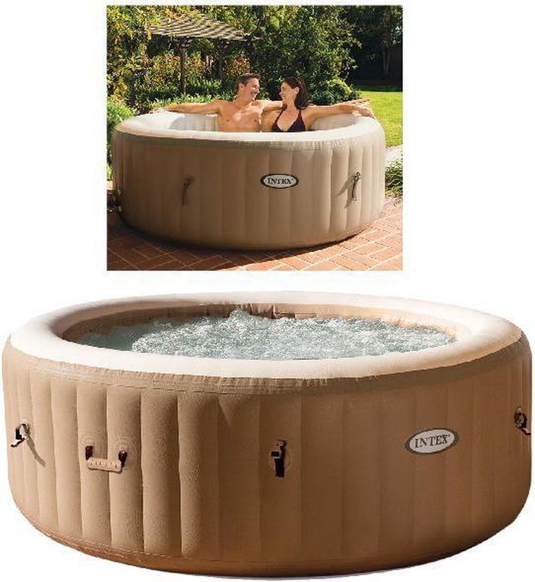 Bulle Intex Pure Spa - Jacuzzi Sahara - 169x71 cm - 4 personnes | bol.com