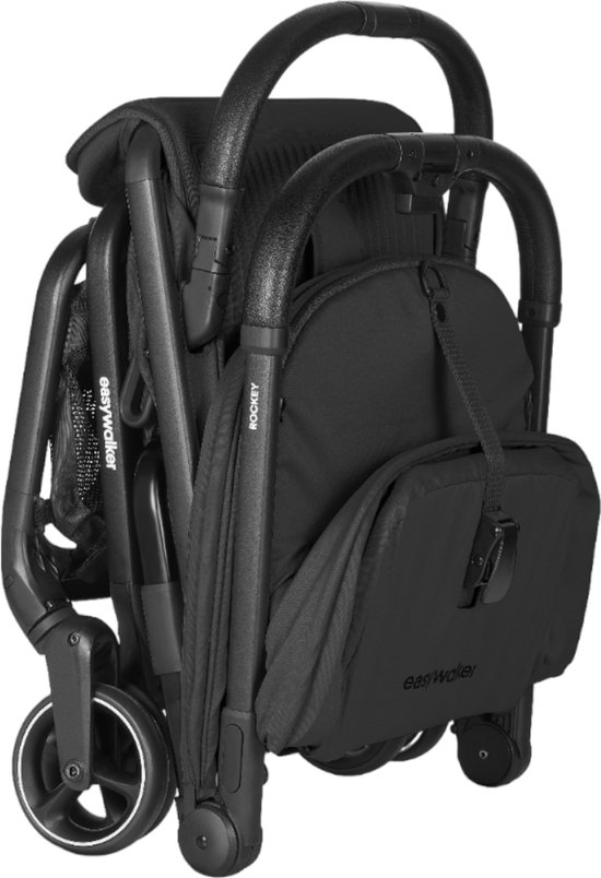 Easywalker Rockey S Buggy - Pure Black - Vanaf 6 maanden - Compact en lichtgewicht | bol